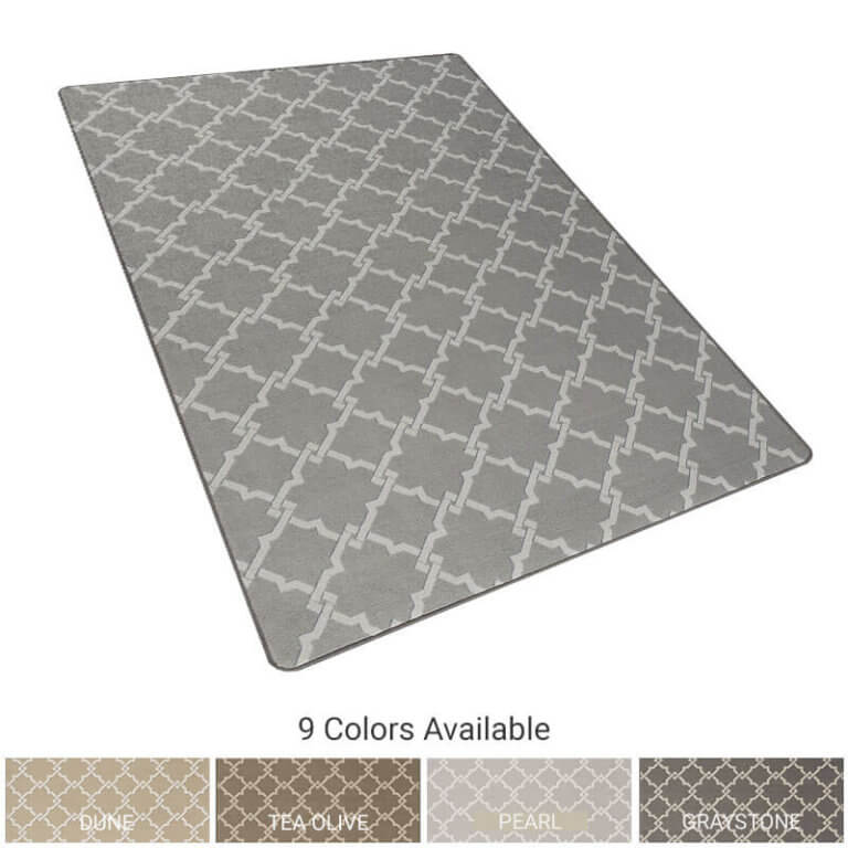 Dyersburg Cut Pile Area Rugs – Custom Sizes & 23 Colors