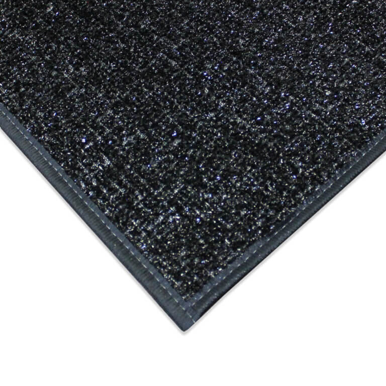 Grey Black Economical Grass Turf | Indoor-Outdoor Area Rug Carpet