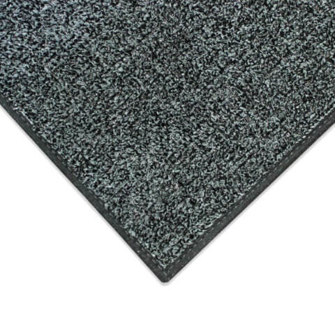 Grey Black Economical Grass Turf | Indoor-Outdoor Area Rug Carpet