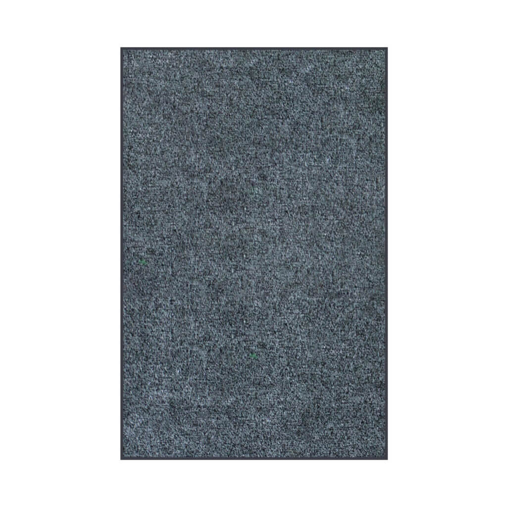 Grey Black Economical Grass Turf | Indoor-Outdoor Area Rug Carpet